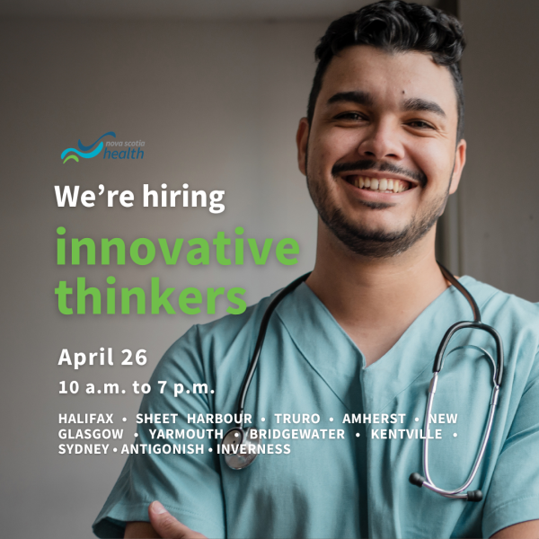 First Nova Scotia Health Provincewide Career Fair on April 26, 2024 ...